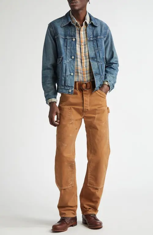 Double Rl Type 2 Roughout Denim Trucker Jacket - Westview Wash